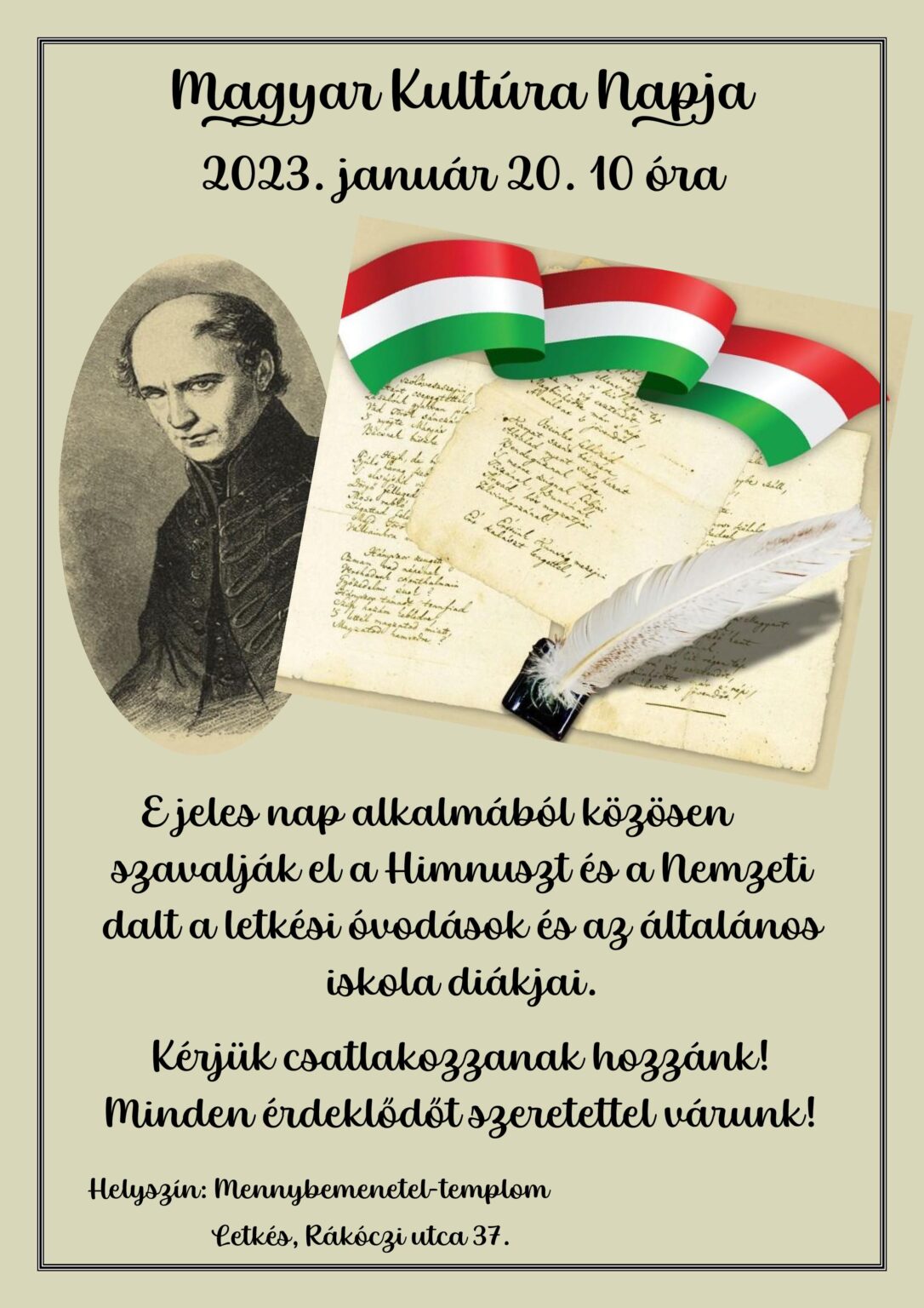 Magyar Kultúra Napja – Letkés Község Hivatalos Honlapja